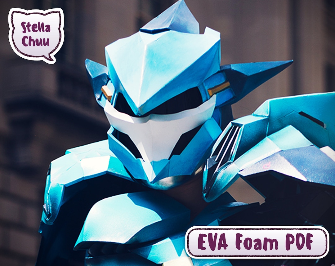 Overwatch Pharah Raptorion Mecha Queen Helmet Instructional EVA Foam ...