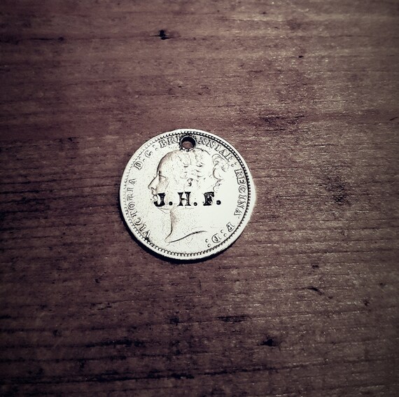Original Silver Victorian Threepence Coin Love Token … - Gem