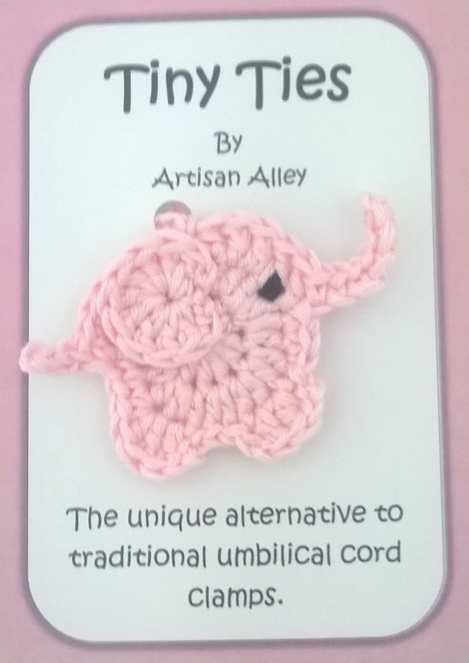 Blue Elephant Tiny Ties, Umbilical Cord Tie, Unique Baby Shower Gift ...