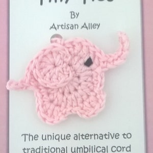 Blue Elephant Tiny Ties, Umbilical Cord Tie, Unique Baby Shower Gift ...