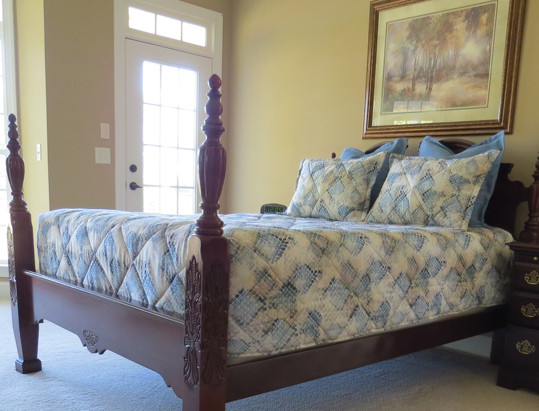 Cotton Fitted Bedspread/custom Fitted Bedspread/platform Bed Bedspread ...