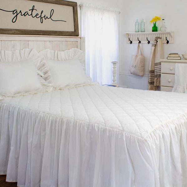 Ruffle Bedspread - Etsy
