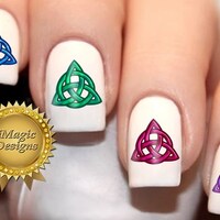Celtic Knot Nail Decals – St Patrick's Day Shamrock, Tree of Life - Etsy