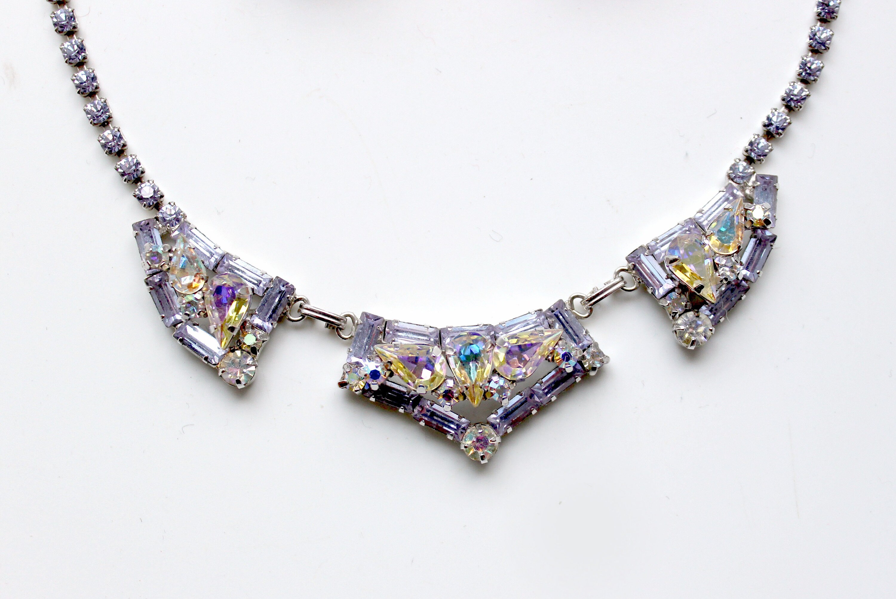 1950s Jay Flex Sterling Necklace and Earrings Set Parure Sterling ...