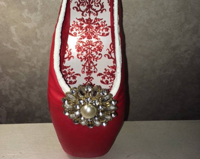 Russian Candy Cane Decorated Pointe Shoe - Etsy