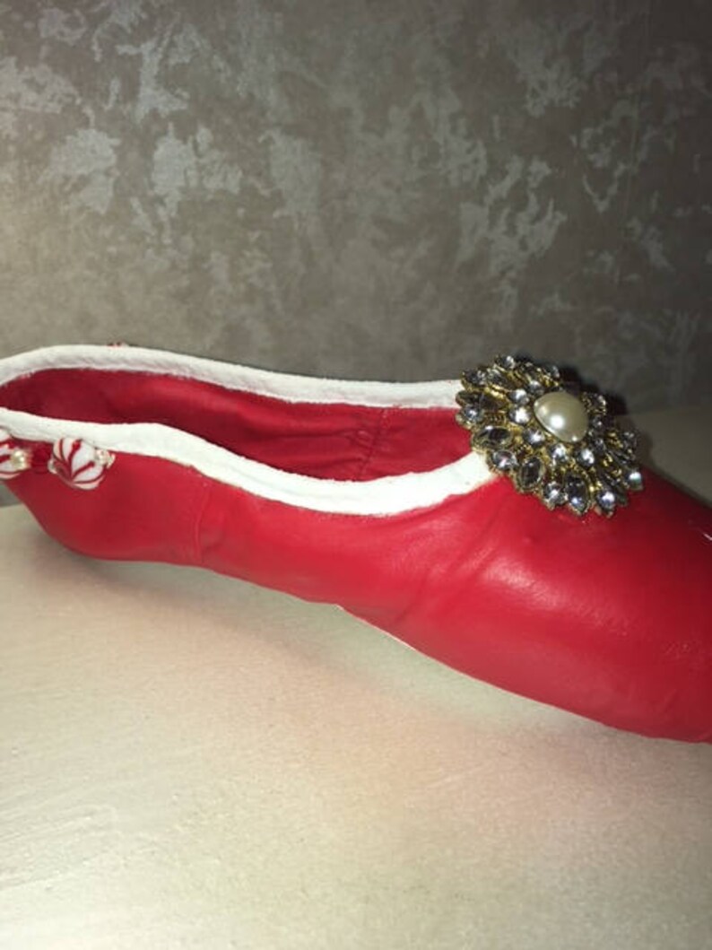 Russian Candy Cane Decorated Pointe Shoe | Etsy