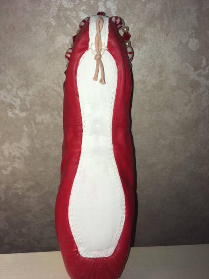 Russian Candy Cane Decorated Pointe Shoe | Etsy