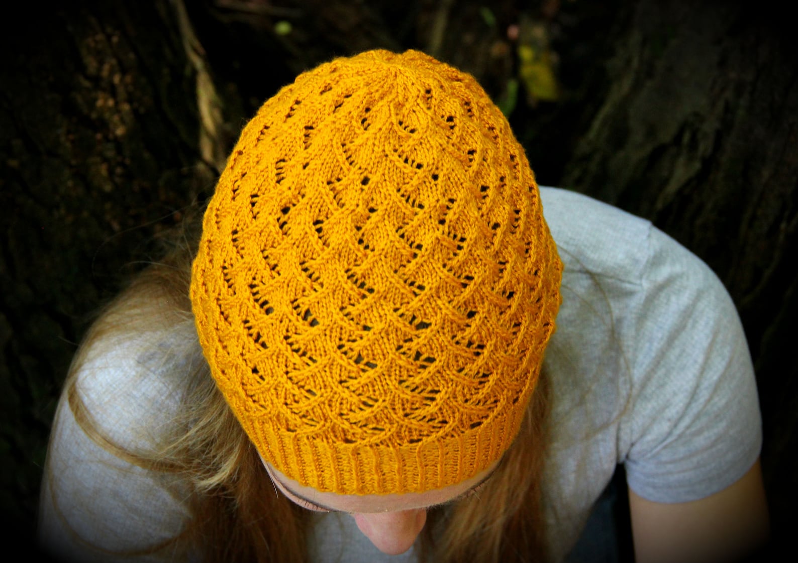 Downloadable Hat Pattern Lace Beanie Knitting Pattern Knit | Etsy