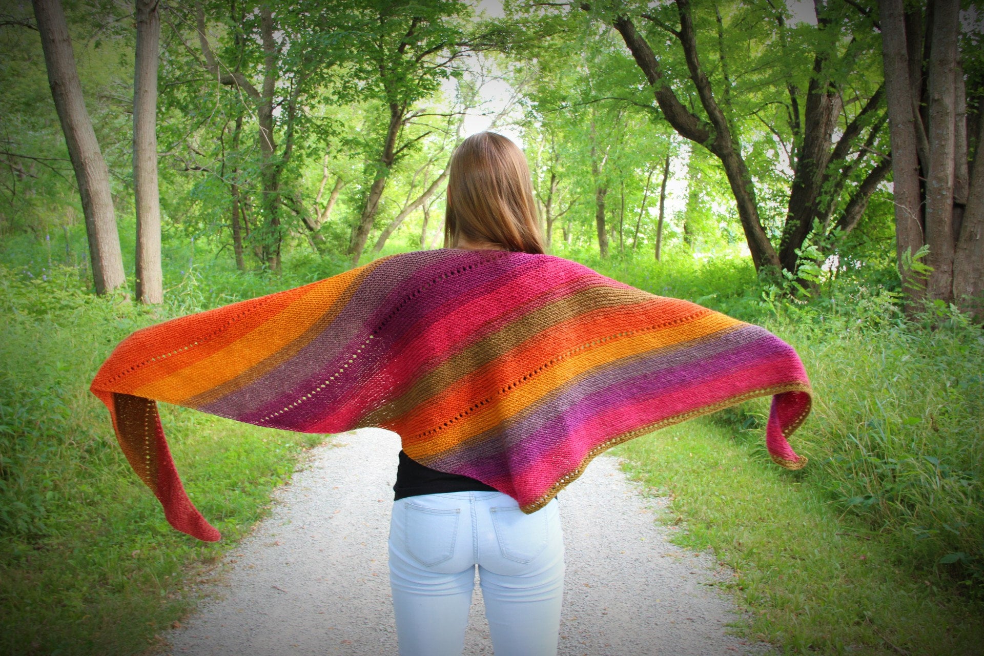 Boomerang Knit Shawl Pattern, Triangle Scarf (PDF Pattern) - Etsy