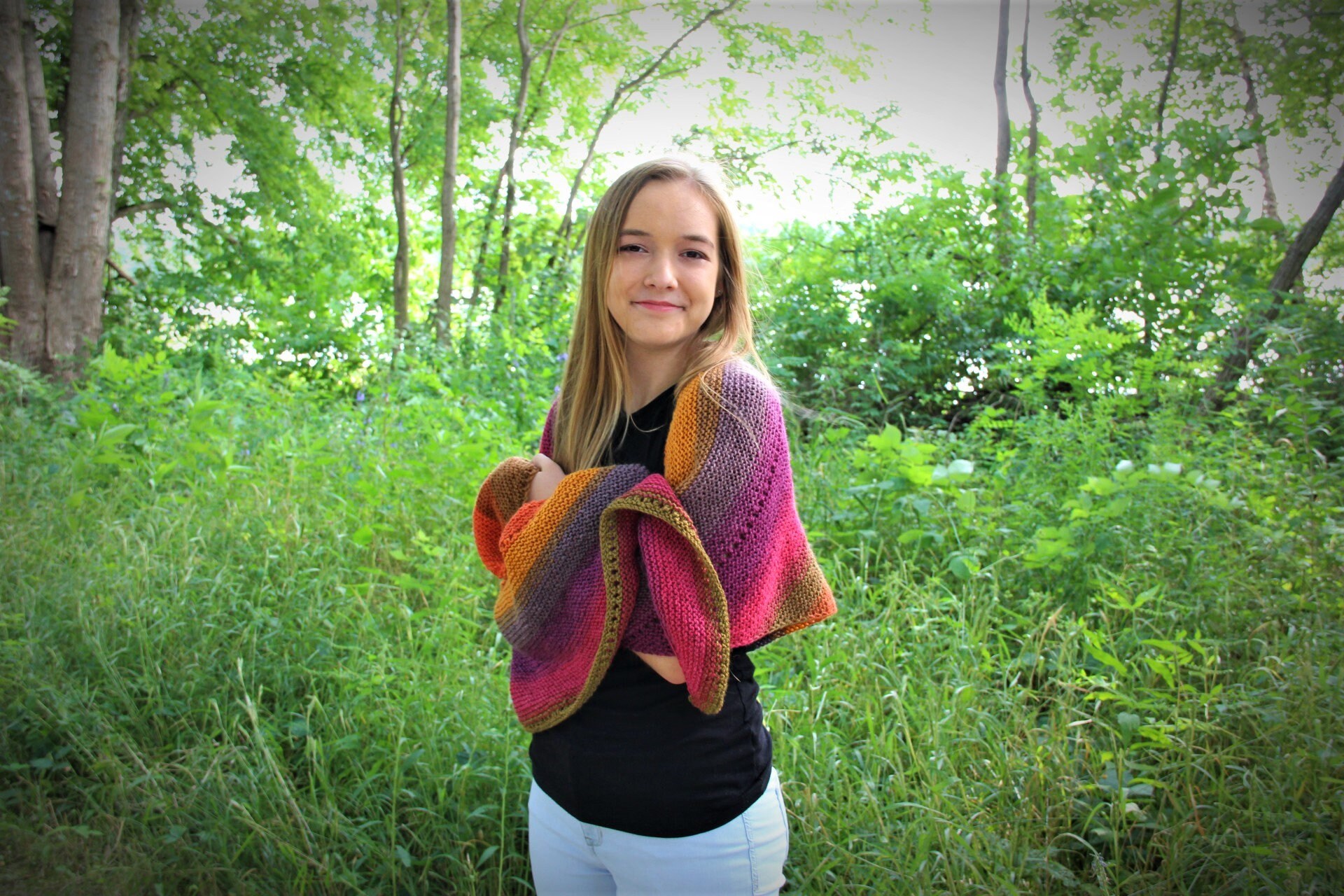 Boomerang Knit Shawl Pattern, Triangle Scarf (PDF Pattern) - Etsy