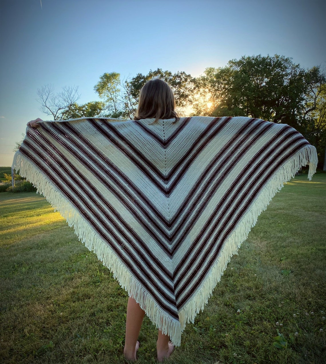 Boho Shawl Pattern, Crochet Shawl Pattern, Oversized Shawl Pattern ...