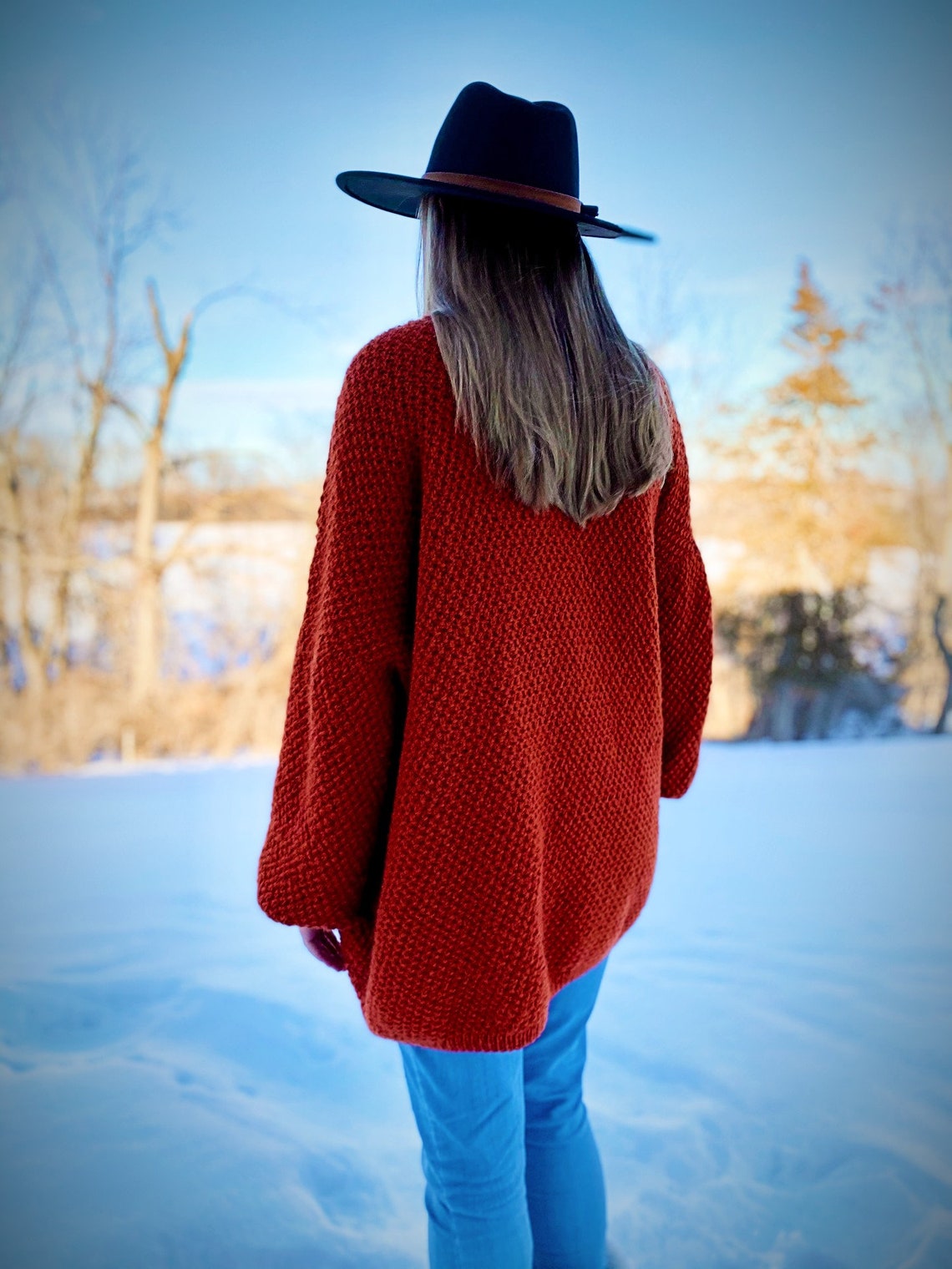 Knit Cardigan Pattern Oversized Cardigan Pattern - Etsy