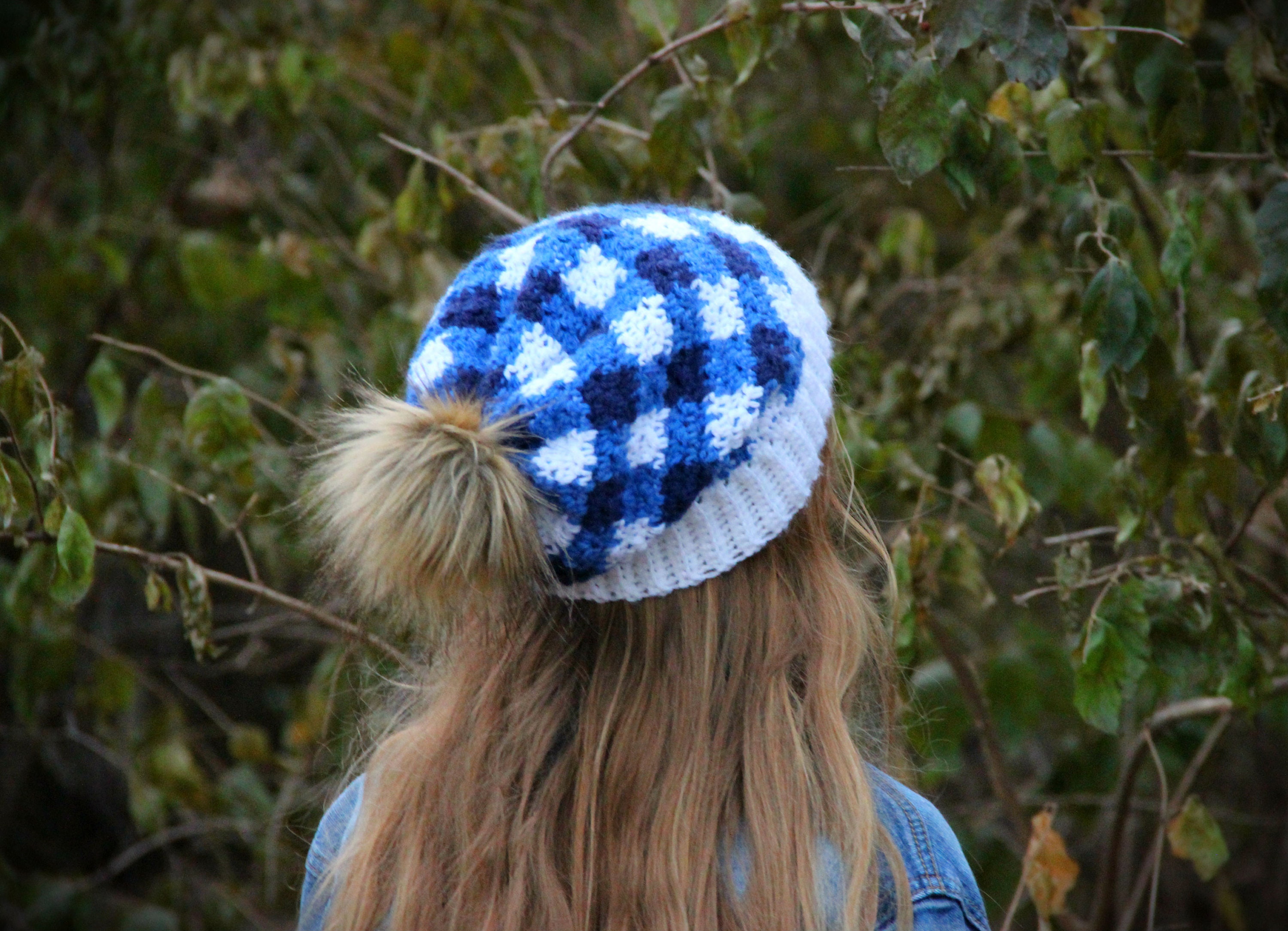 Downloadable Pattern, Plaid Hat Pattern, Crochet Hat Pattern, Plaid ...
