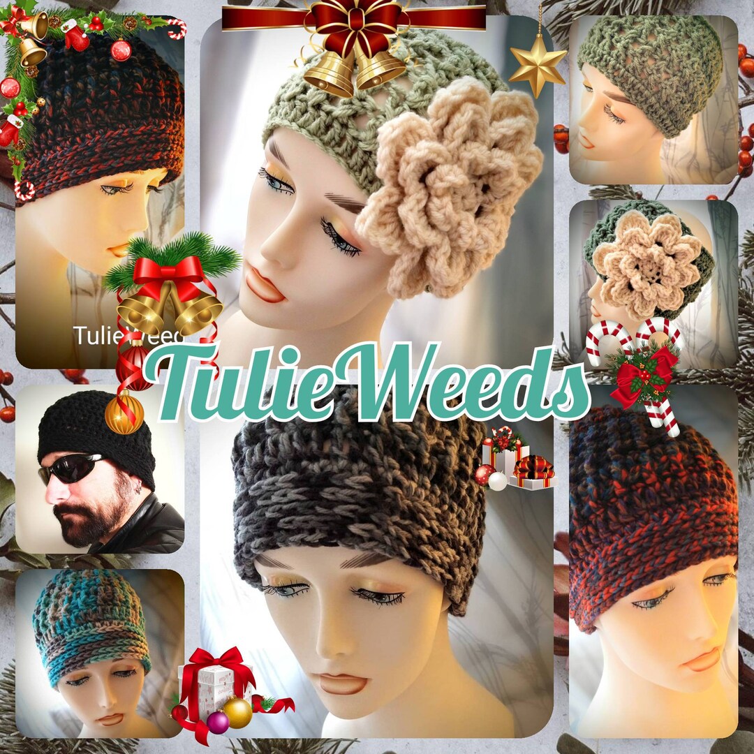 Hat Pattern-downloads-pdf File-men Hats-women Hats-crocheted - Etsy