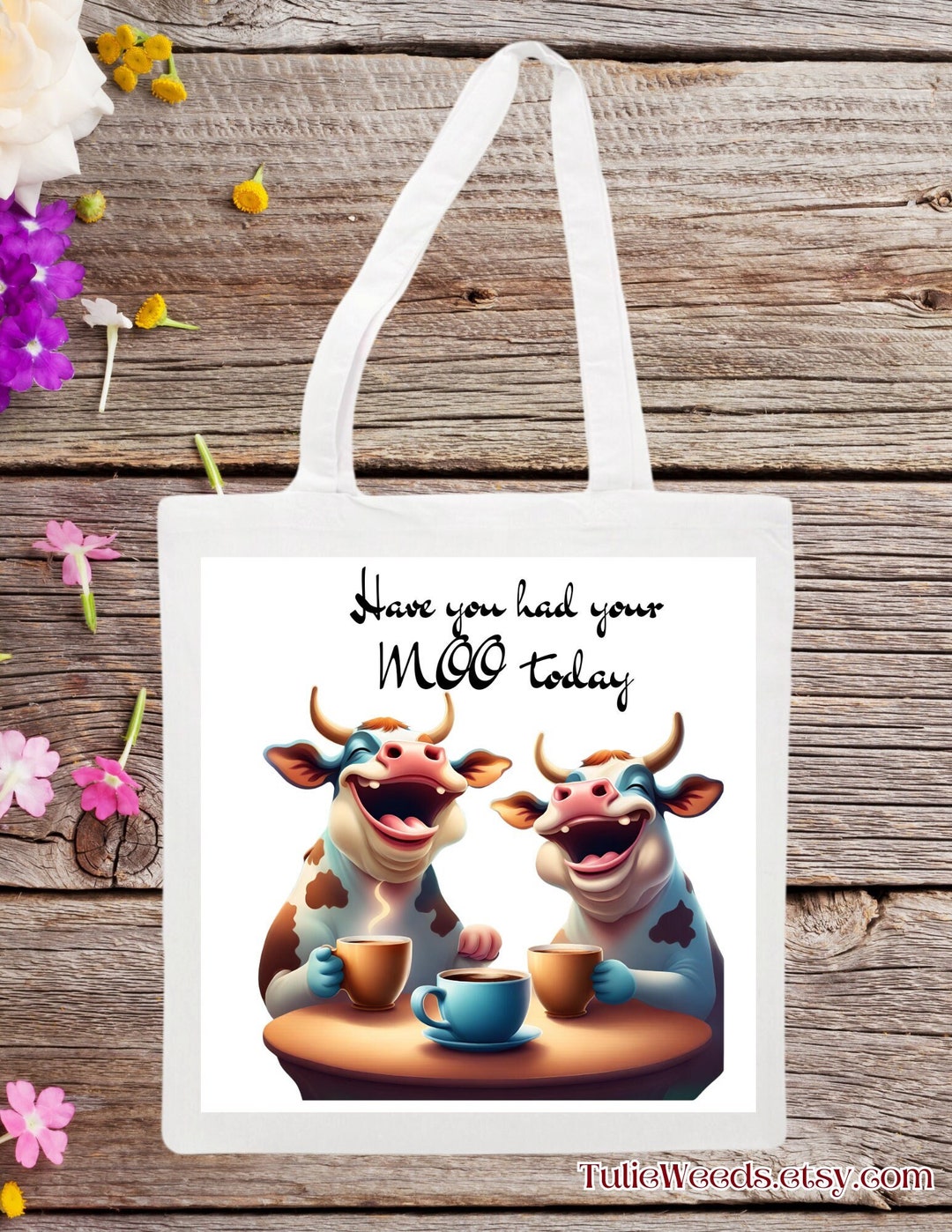 Tote Bag, Cow Tote, Laughing Cows, Purse, Beach Bag, Shopping Bag ...