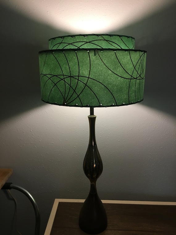 Mid Century Vintage Style 2 Tier Fiberglass Lamp Shade Modern - Etsy
