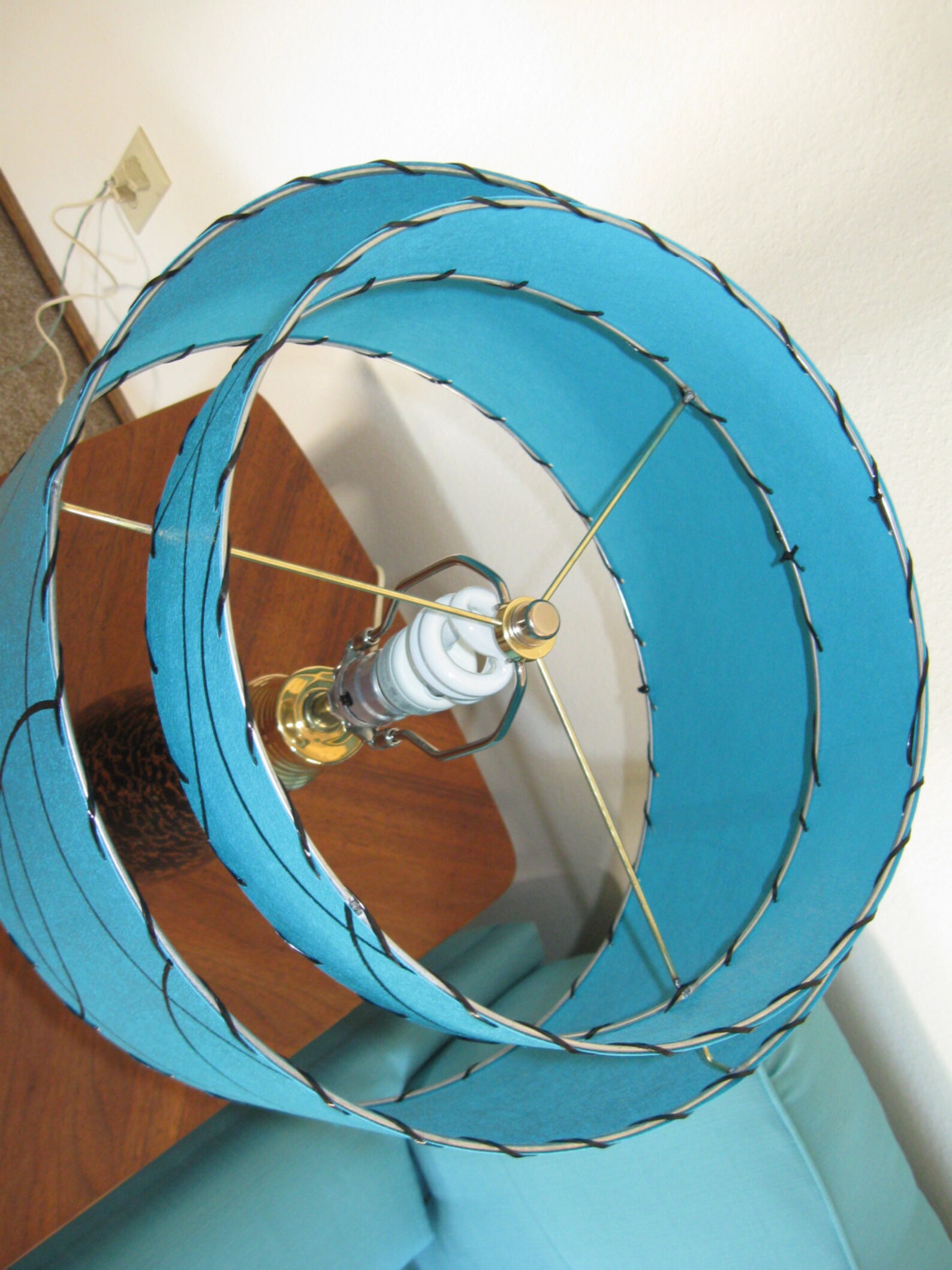 Mid Century Vintage Style 2 Tier Fiberglass Lamp Shade Modern - Etsy