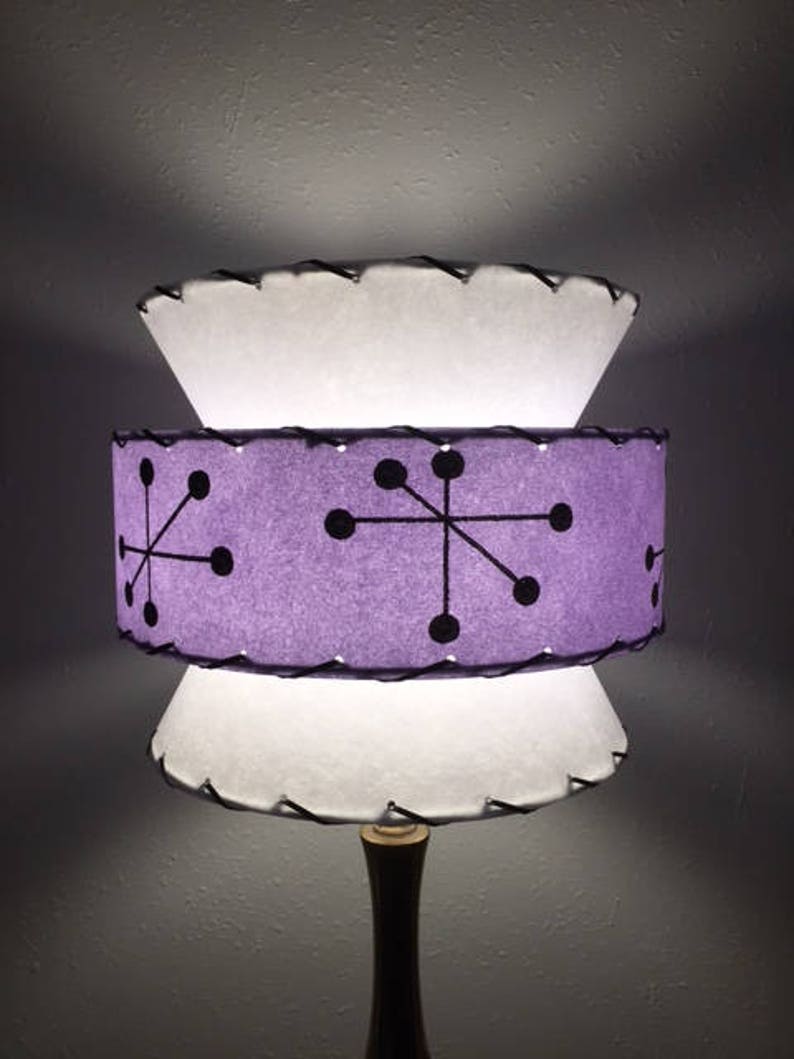 Mid Century Vintage Style Tapered 3 Tier Fiberglass Lamp Shade - Etsy