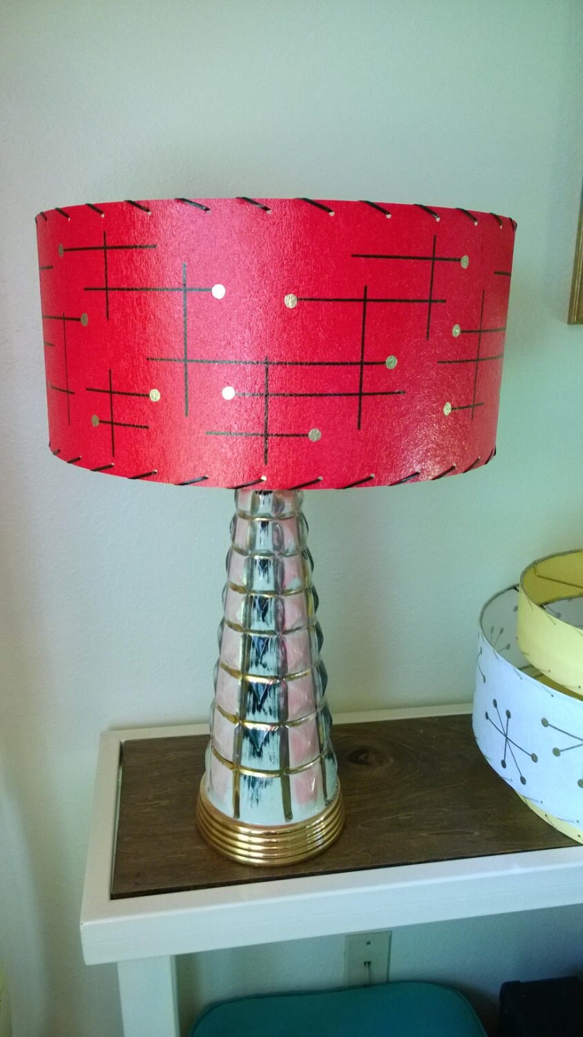 Mid Century Style Fiberglass Lamp Shade Retro Modern - Etsy