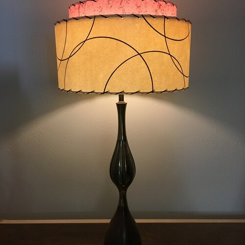 Mid Century Style Fiberglass Lamp Shade Retro Modern - Etsy