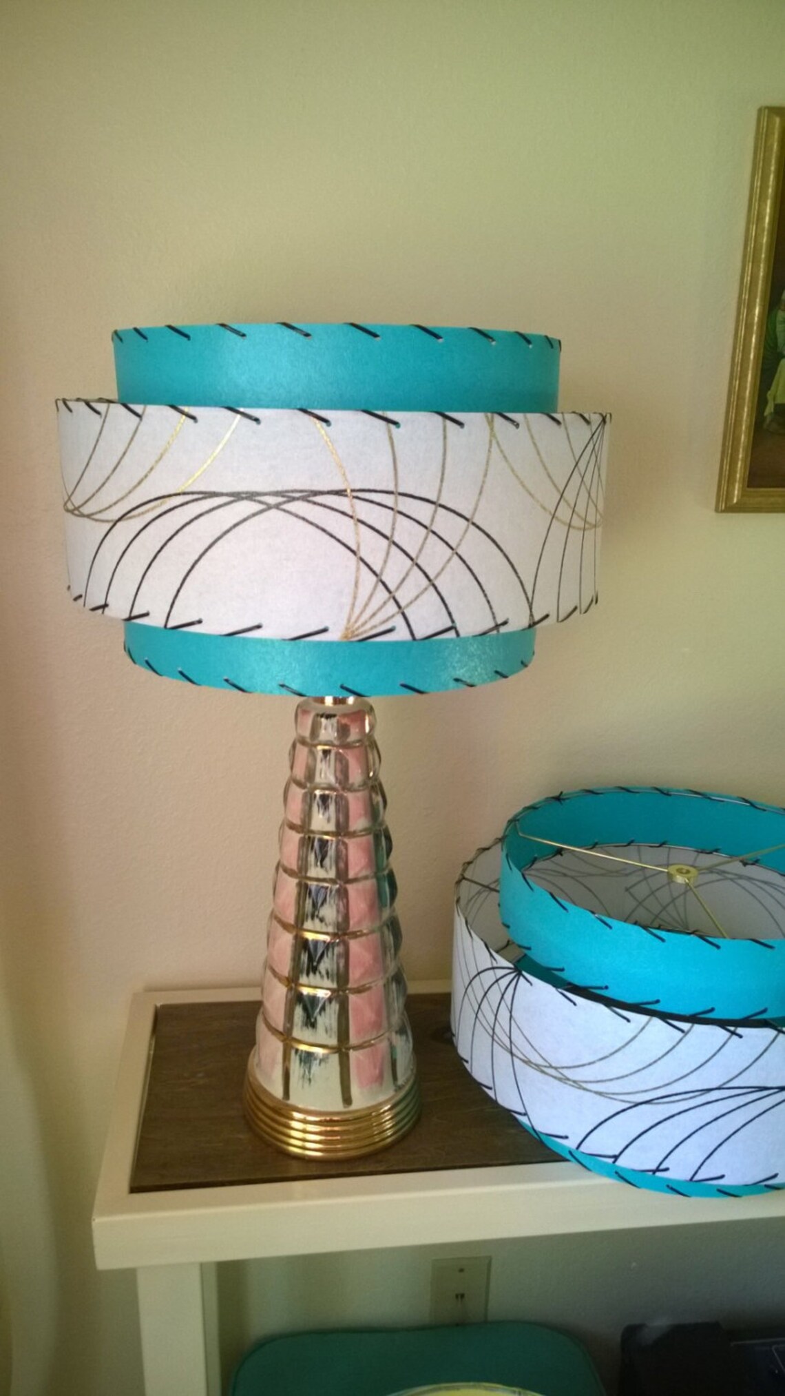 Mid Century Style 3 Tier Fiberglass Lamp Shade Retro Modern - Etsy