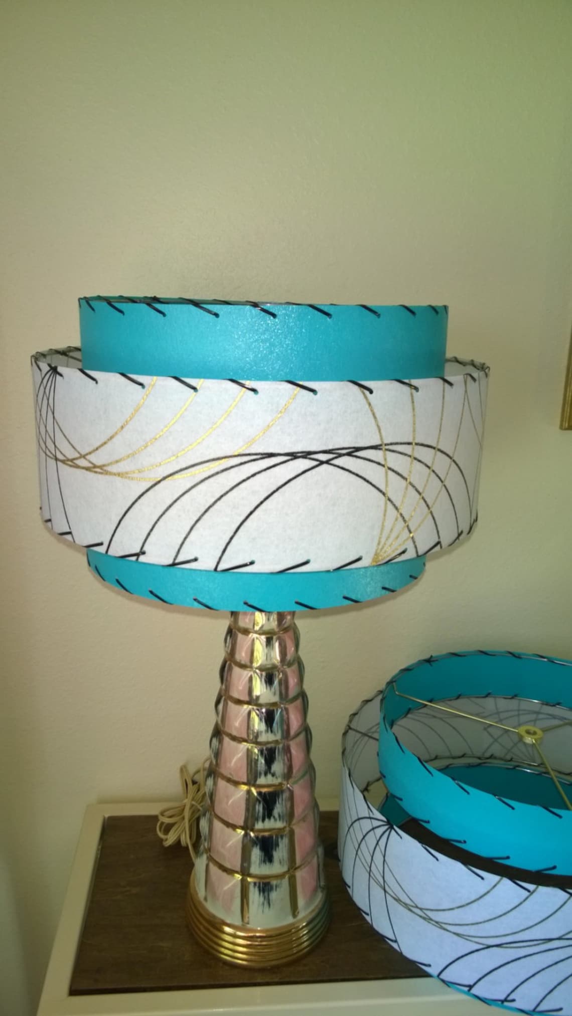 Mid Century Style 3 Tier Fiberglass Lamp Shade Retro Modern - Etsy