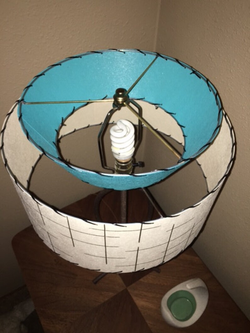 Mid Century Vintage Style Tapered 2 Tier Fiberglass Lamp Shade | Etsy