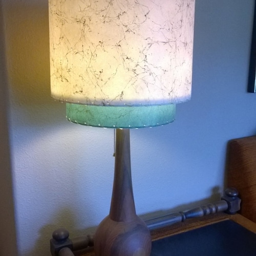 Mid Century Vintage Style 2 Tier Fiberglass Lamp Shade Modern - Etsy