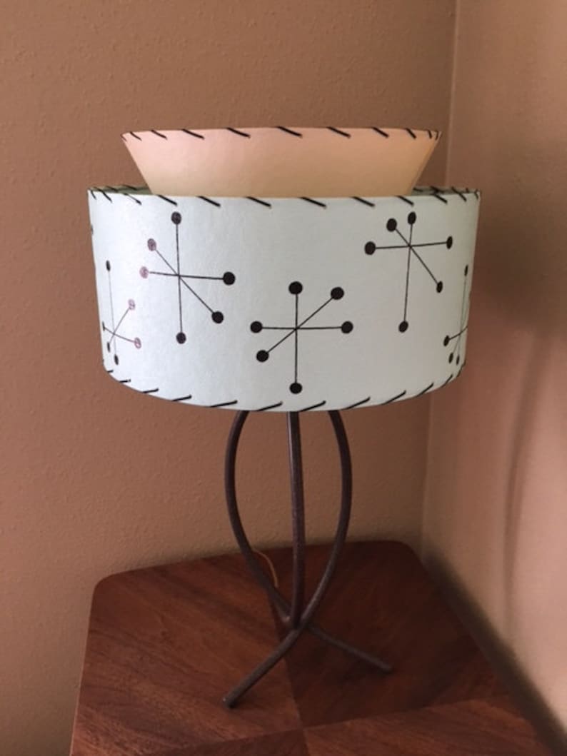 Mid Century Vintage Style Tapered 2 Tier Fiberglass Lamp Shade - Etsy