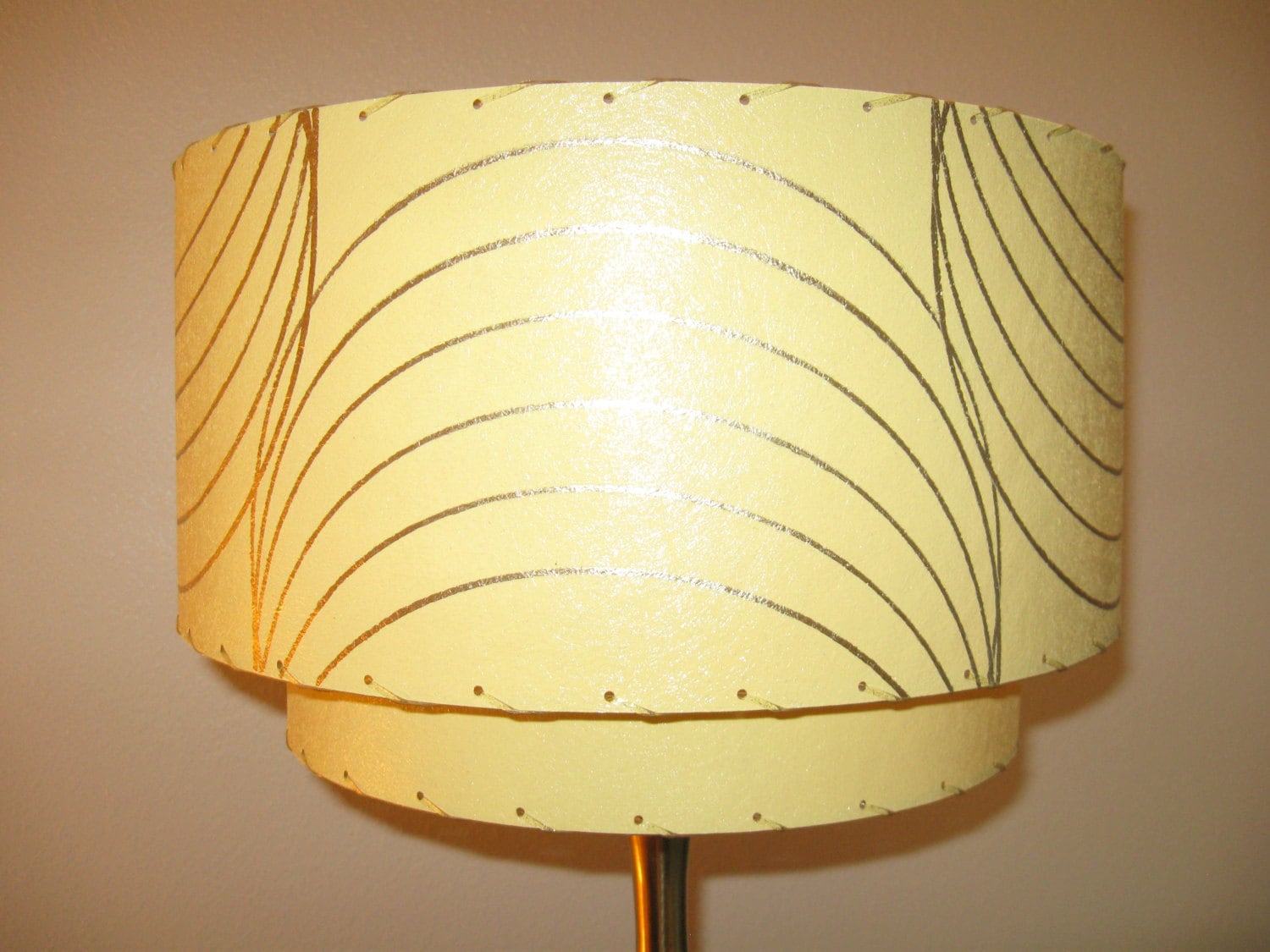 Mid Century Vintage Style 2 Tier Fiberglass Lamp Shade Modern - Etsy