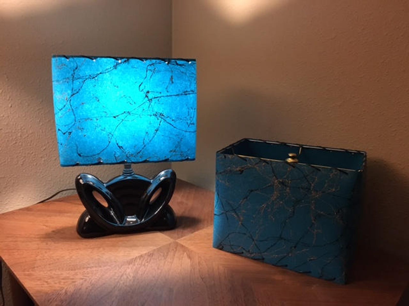 Mid Century Style Fiberglass Lamp Shade Retro Modern - Etsy