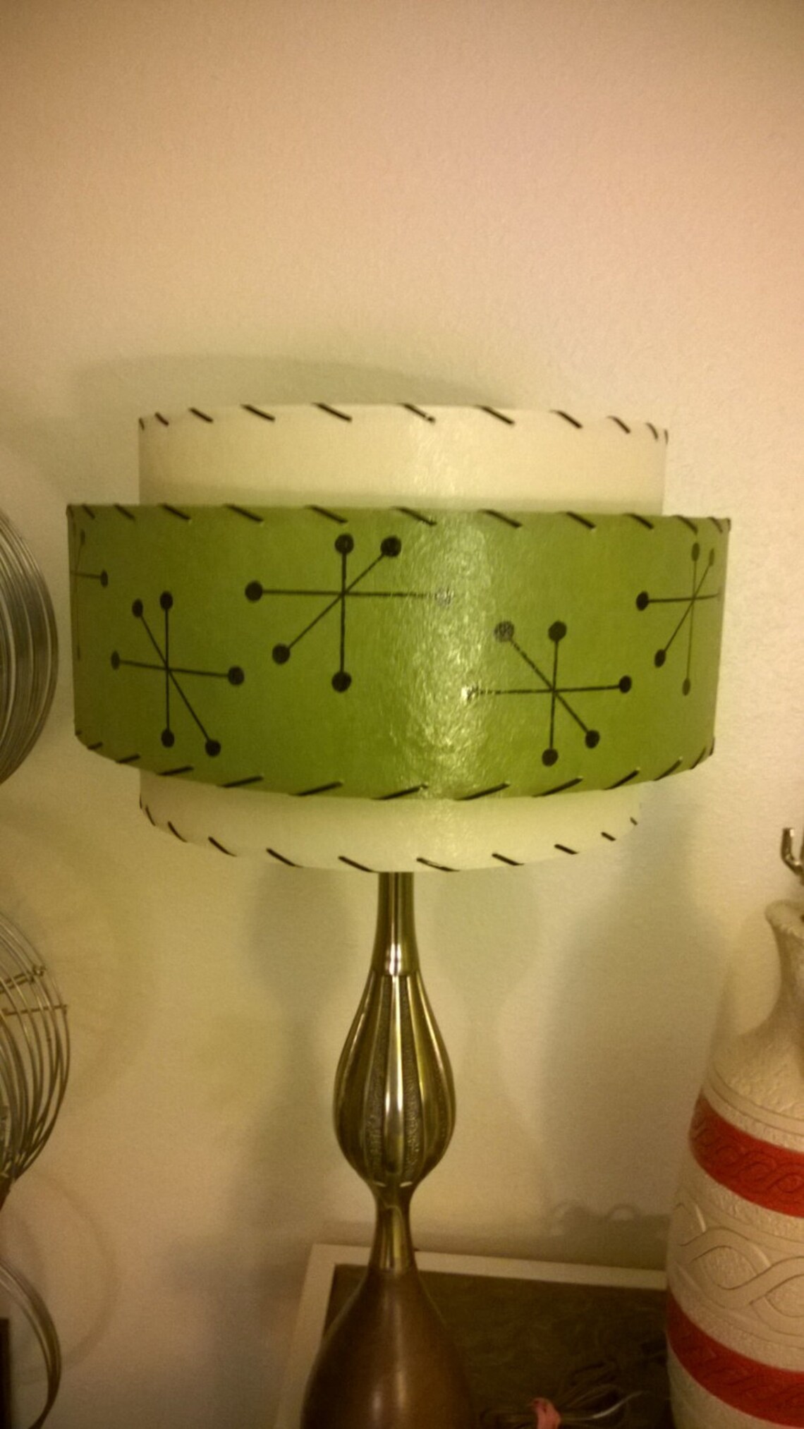 Mid Century Vintage Style 3 Tier Fiberglass Lamp Shade - Etsy