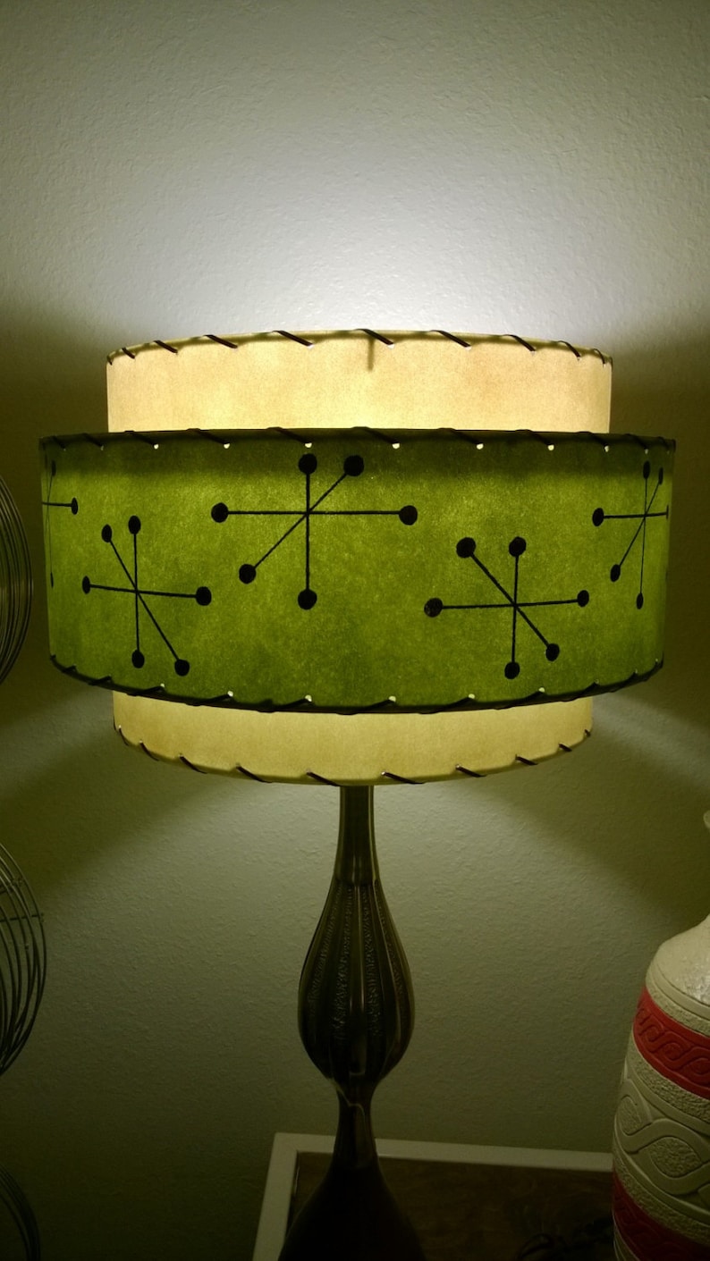 Mid Century Vintage Style 3 Tier Fiberglass Lamp Shade - Etsy