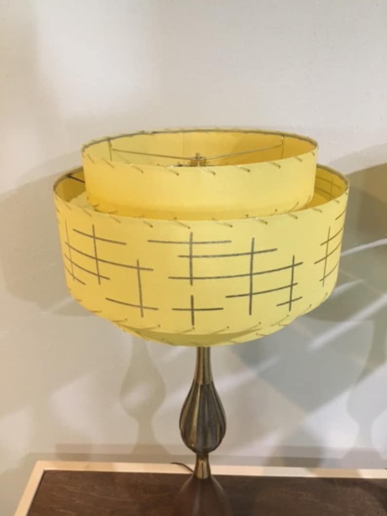 Mid Century Style 3 Tier Fiberglass Lamp Shade Retro Modern - Etsy