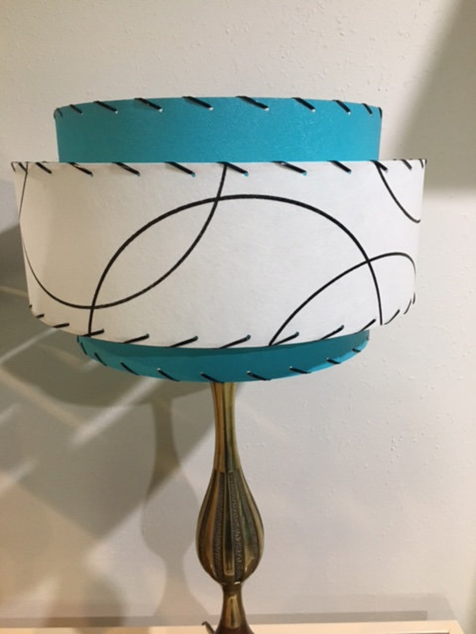 Mid Century Style 3 Tier Fiberglass Lamp Shade Retro Modern - Etsy