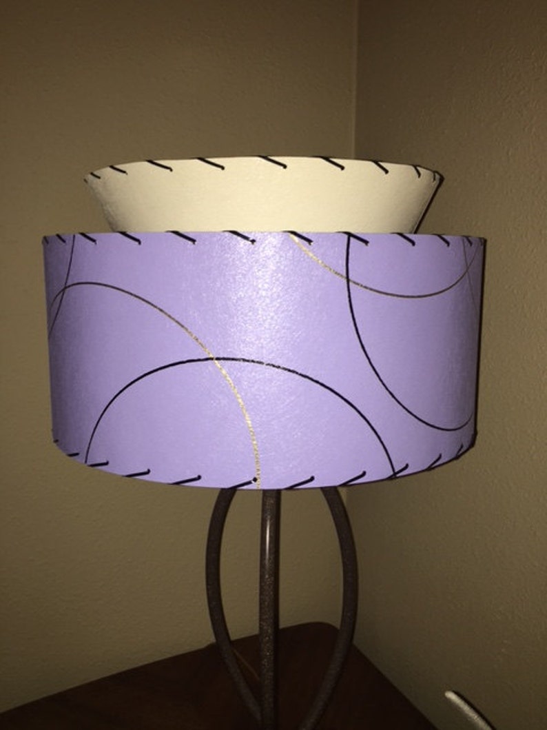 Mid Century Vintage Style Tapered 2 Tier Fiberglass Lamp Shade | Etsy