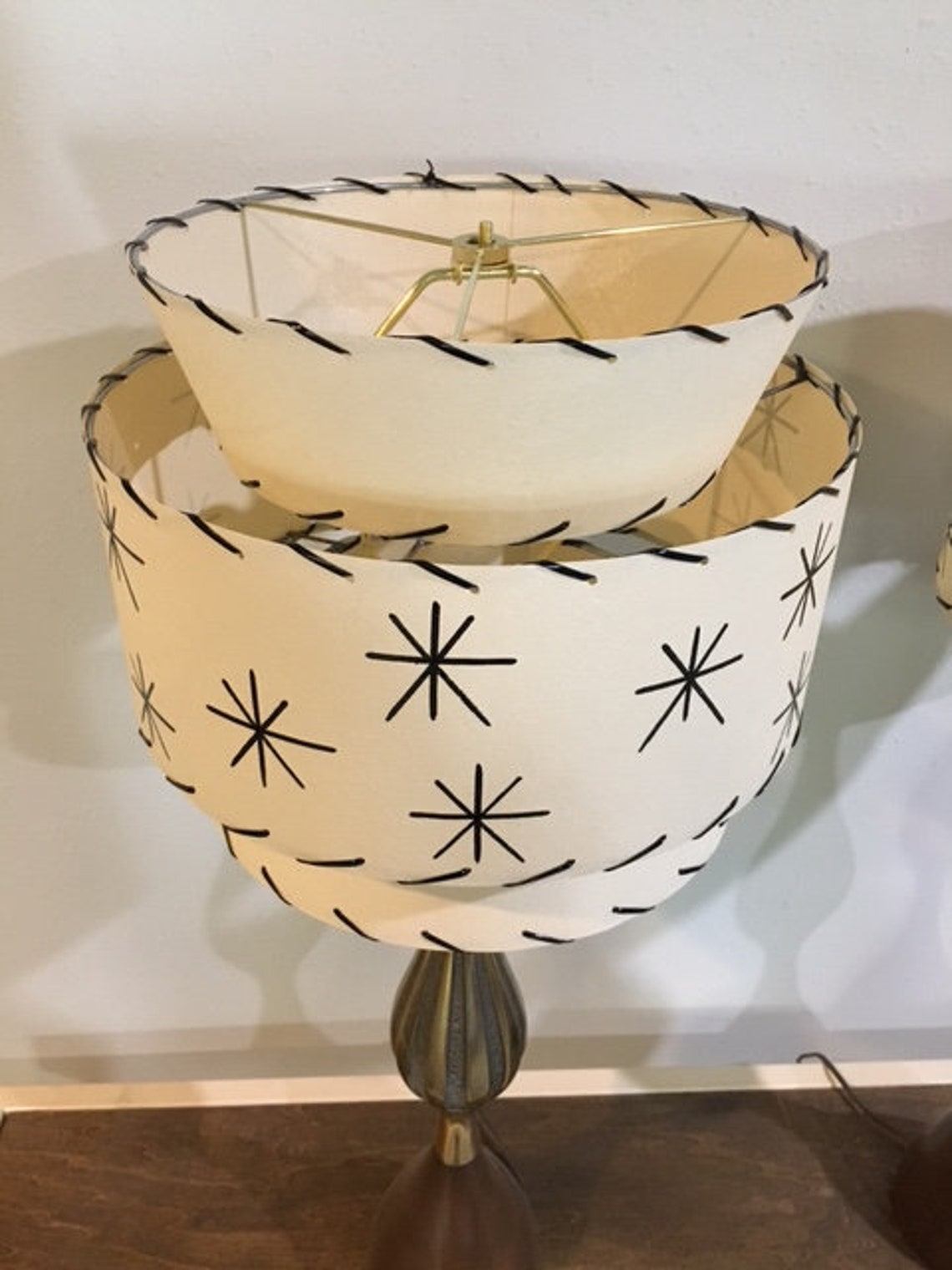 Mid Century Vintage Style Tapered 3 Tier Fiberglass Lamp Shade - Etsy