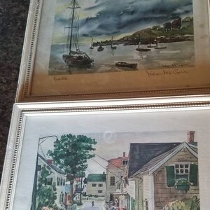 Pair William Mck Spierer Watercolor Prints Framed Signed EVENTIDE ...