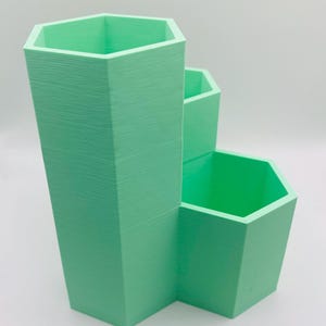 3D Printed Hexagon Organizer/ Pencil Holder - Etsy