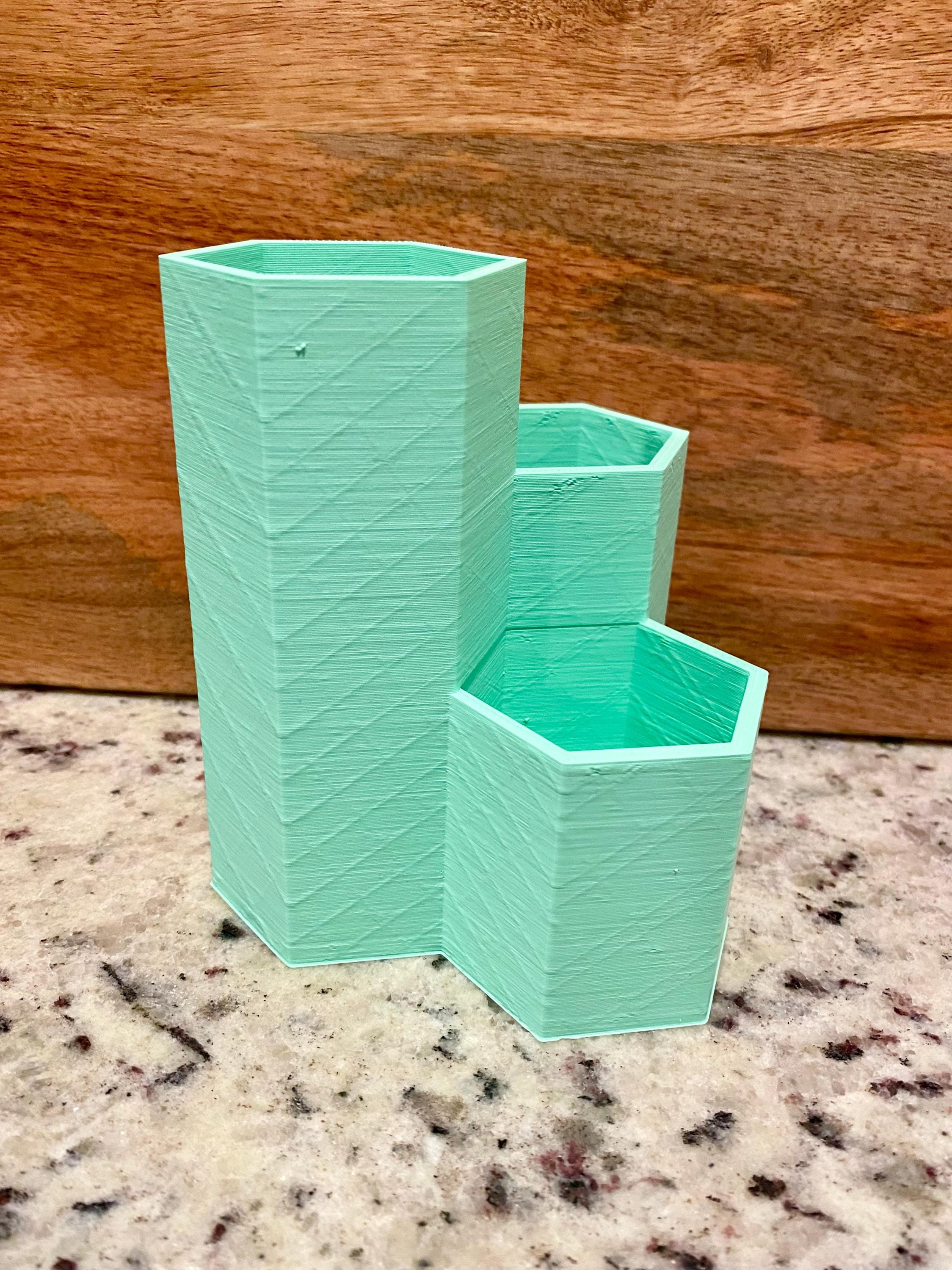 3D Printed Hexagon Organizer/ Pencil Holder - Etsy