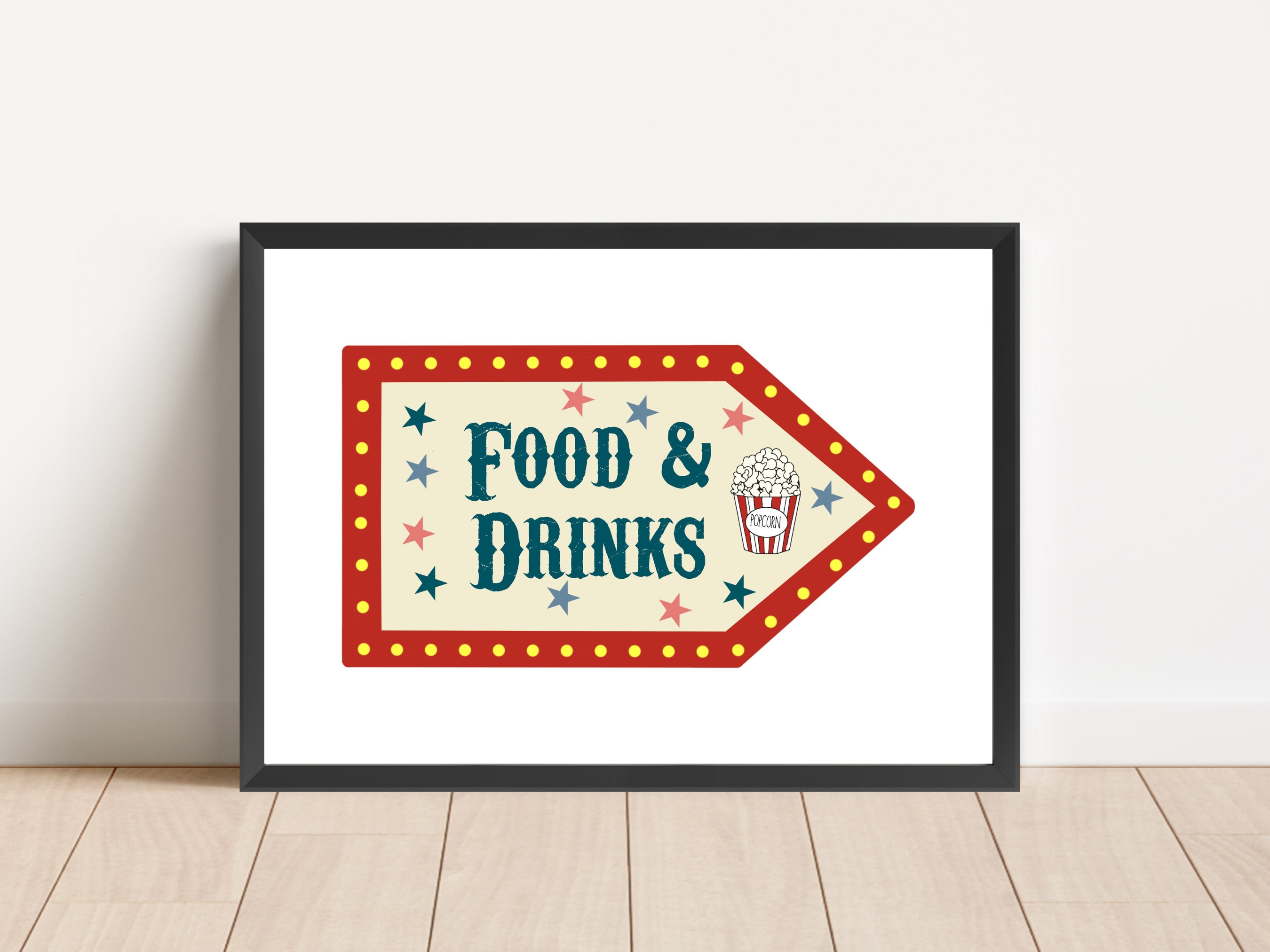Snacks And Drinks Sign