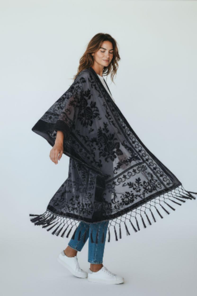 Women's Velvet Kimono Boho Kimono S - Etsy