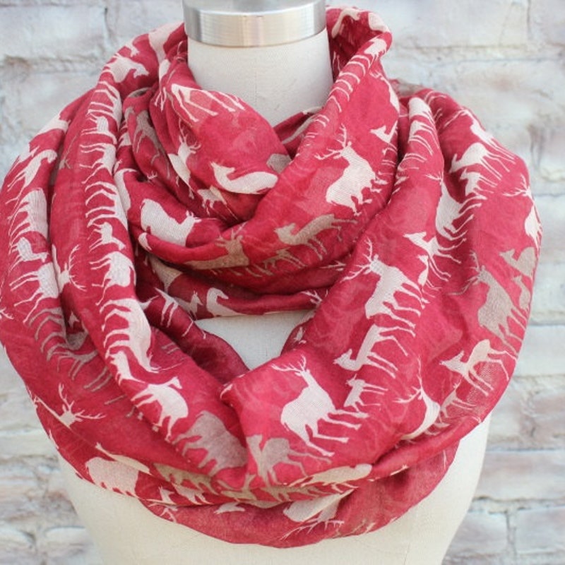 Long Scarf Deer - Etsy