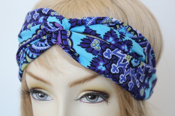 Items similar to Very cute print Turbans Headband great accessory for ...