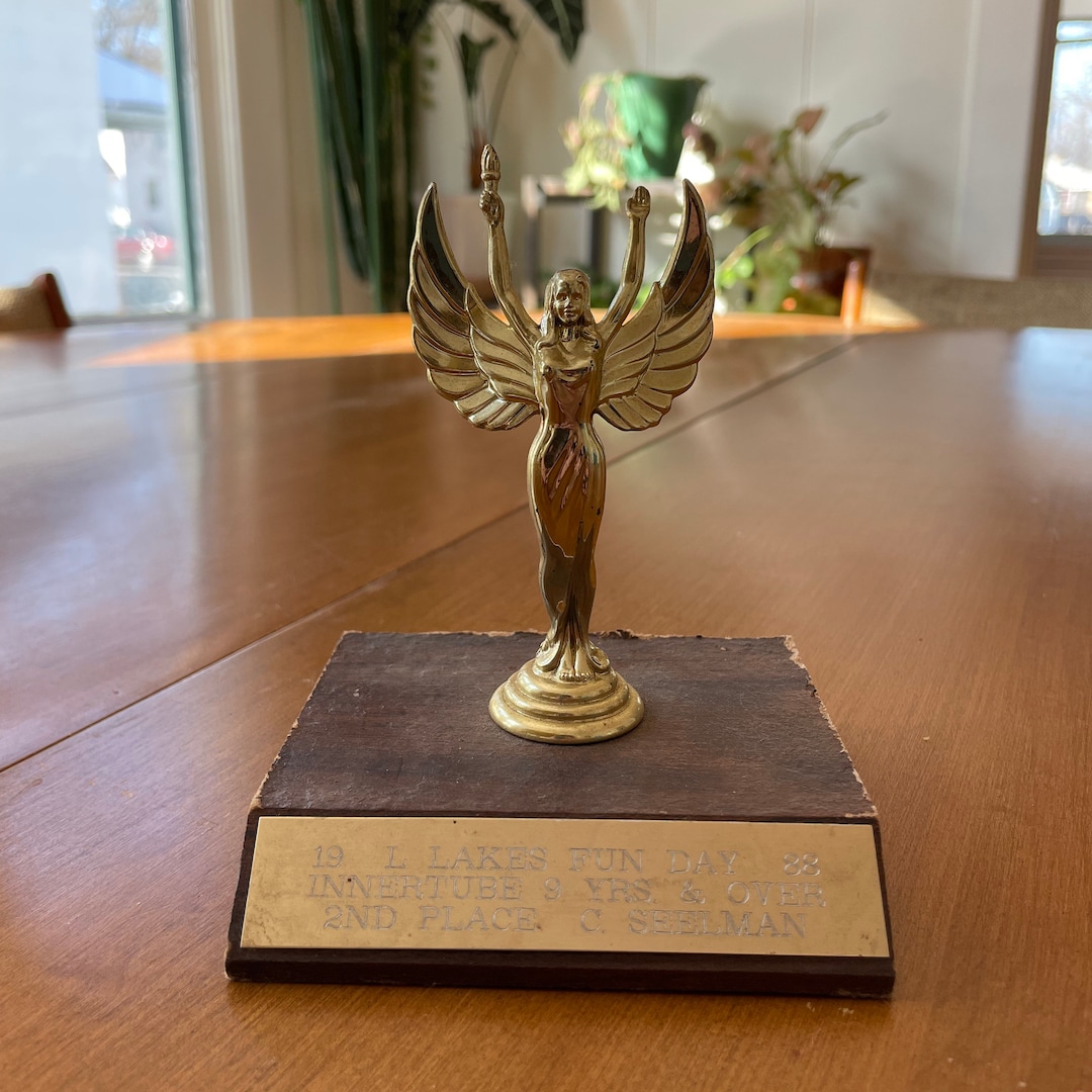 Winged Victory Goddess Trophy - Etsy