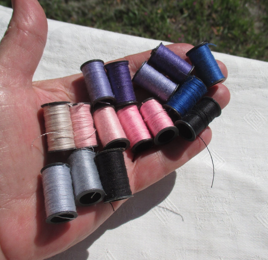 Lot of Miniature Partial Thread Spools Assorted Colors - Etsy