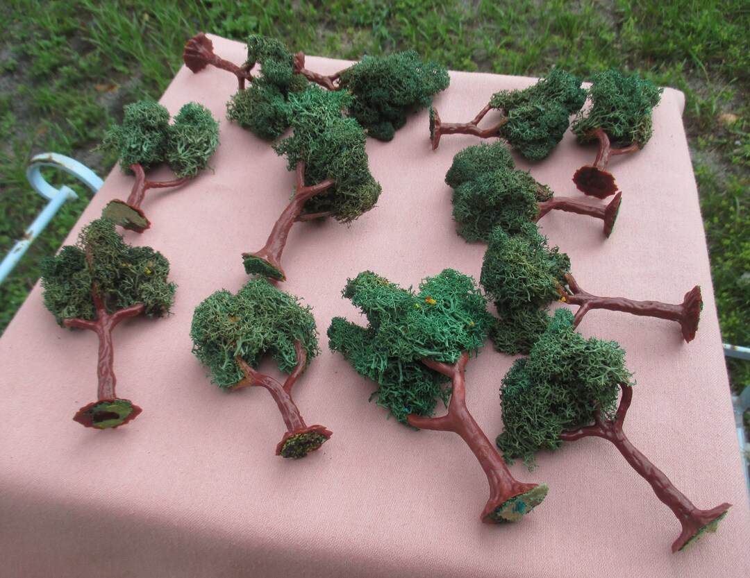 Lot of HO Scale Lichen Tree's TLC - Etsy