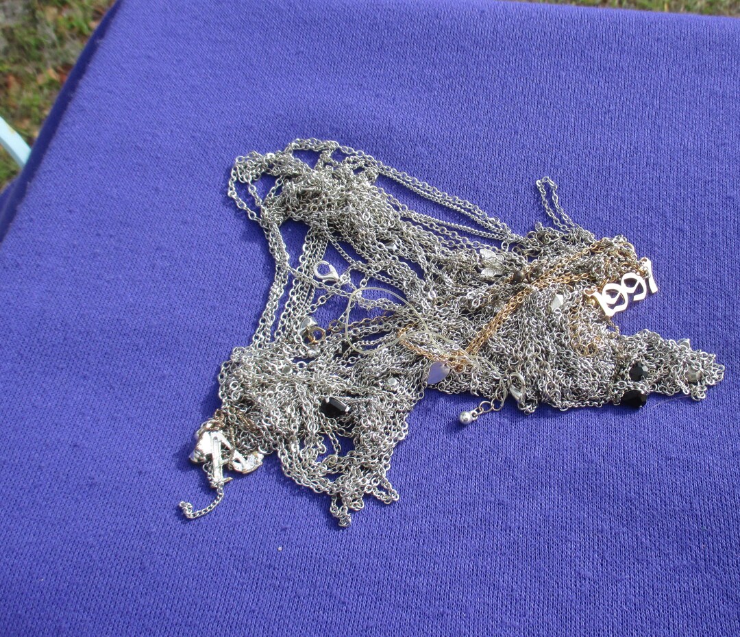 Lot of Broken Tangled Metal Chains - Etsy