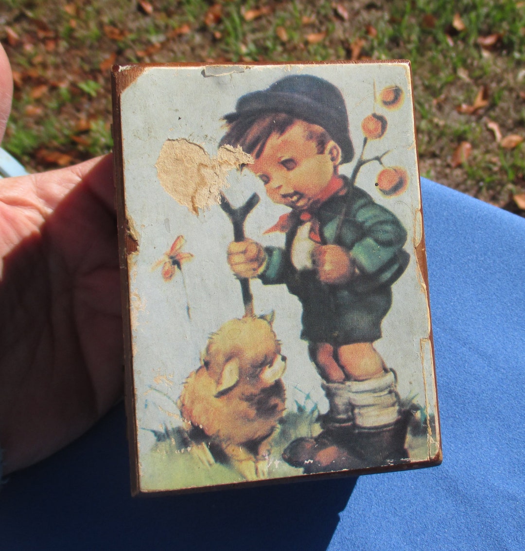 Vintage Hummel Style Boy Lamb Music Box TLC - Etsy
