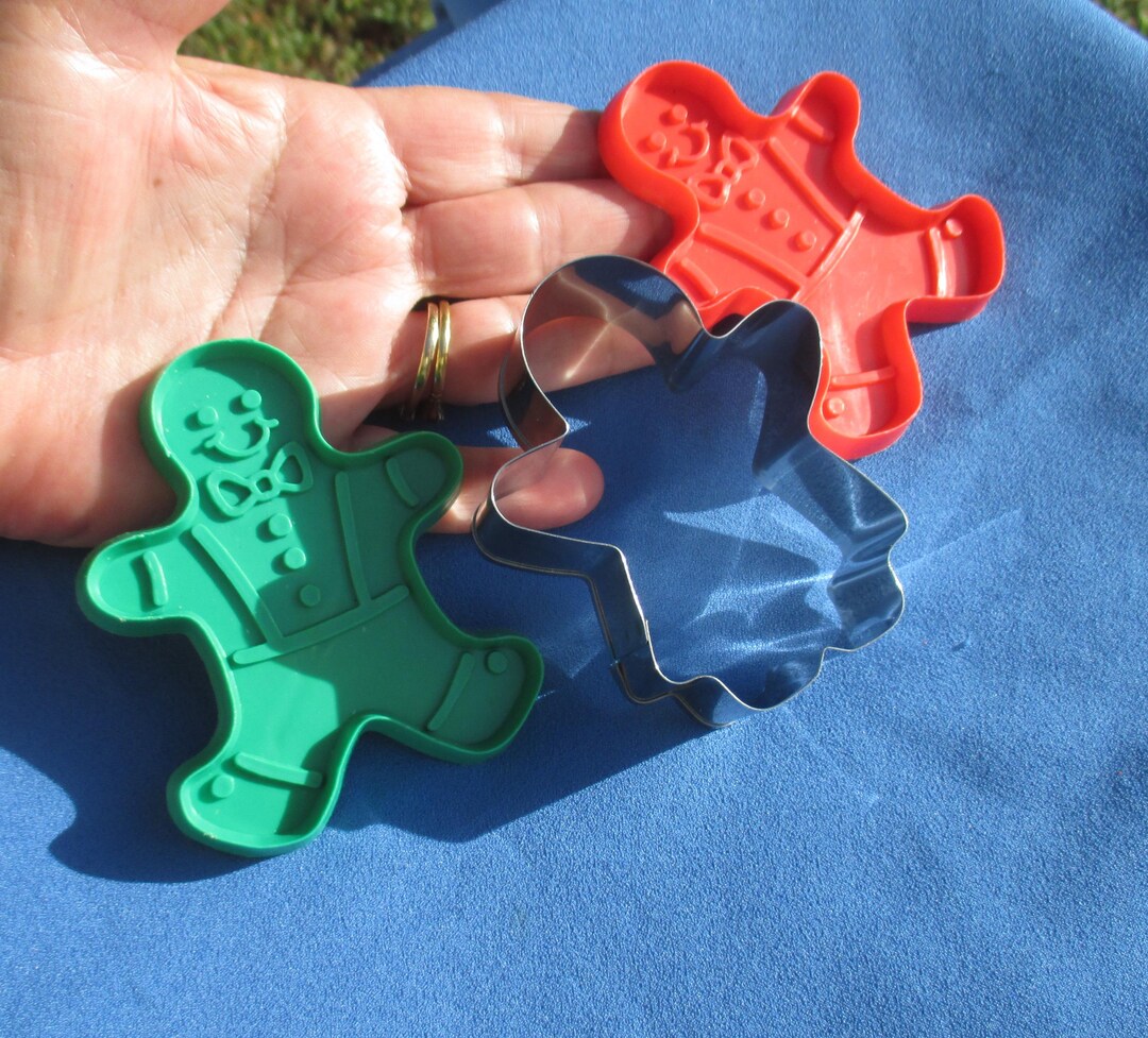 Gingerbread Man & Angel Plastic, Metal Cookie Cutters - Etsy